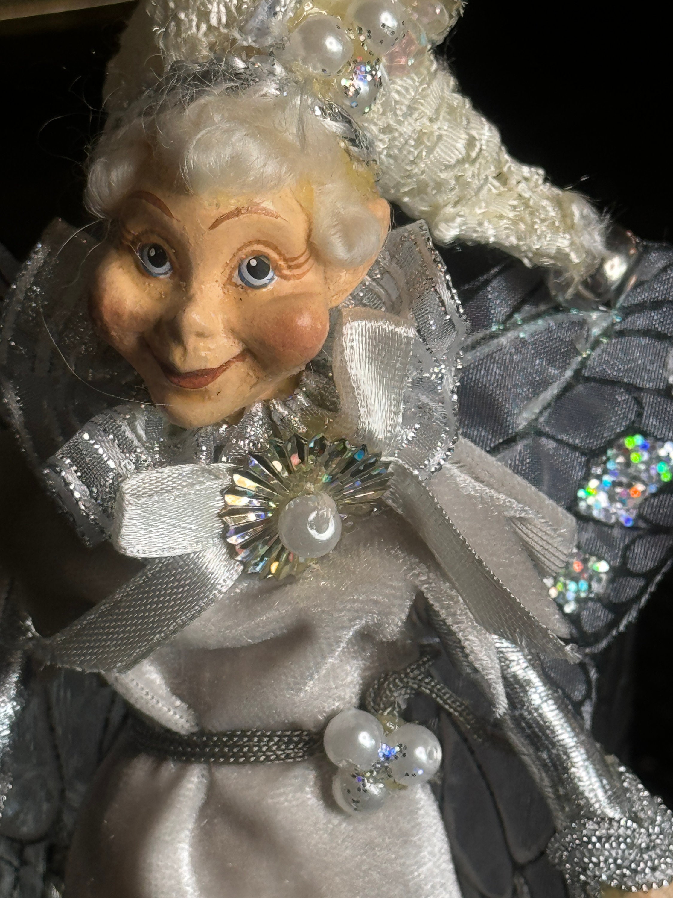 Katherines Collection 28-2829 Elf Fairy Christmas Ornament 6.5" White ...