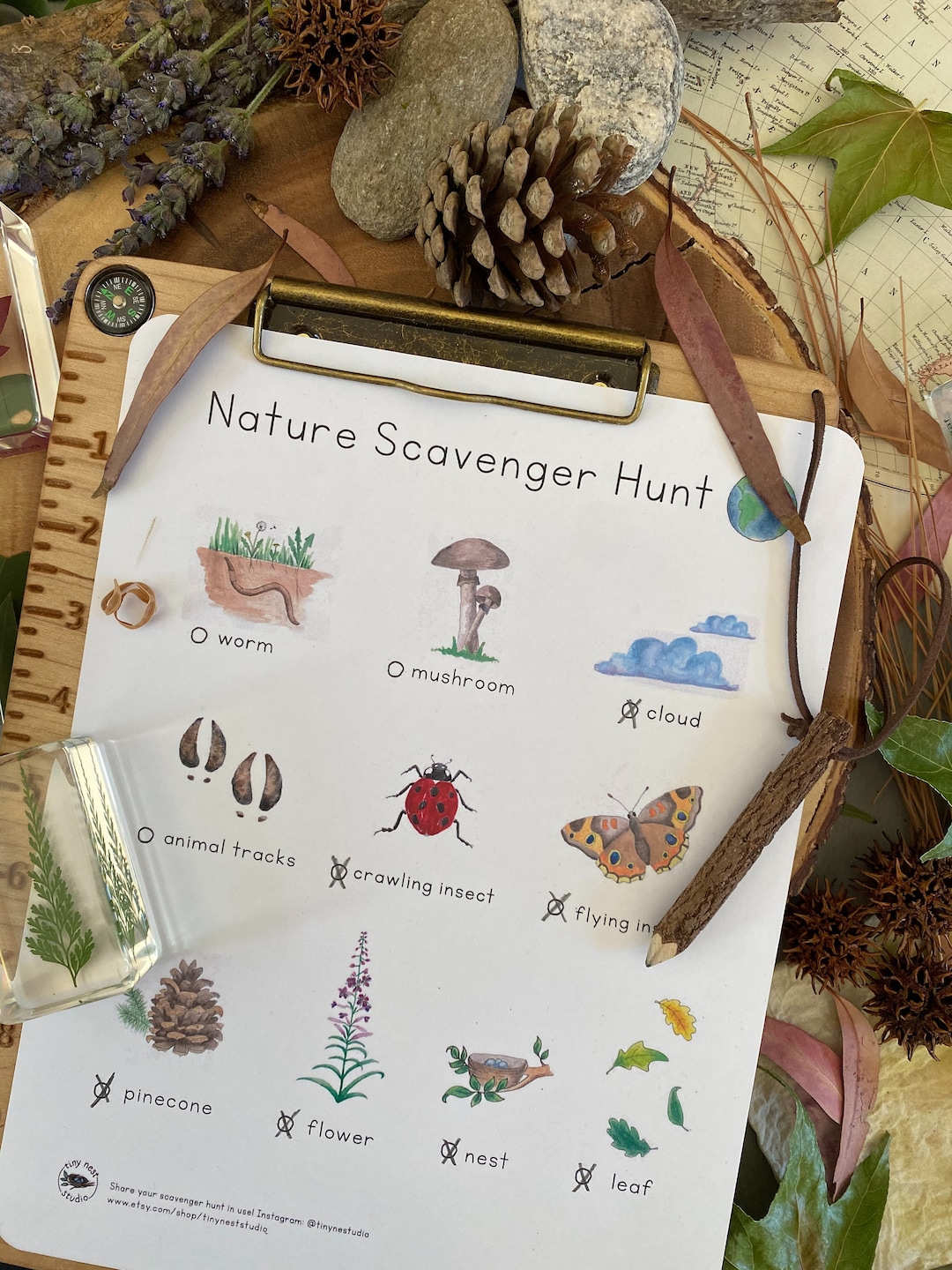 Nature Scavenger Hunt Digital Download, Nature Walk for Toddlers ...