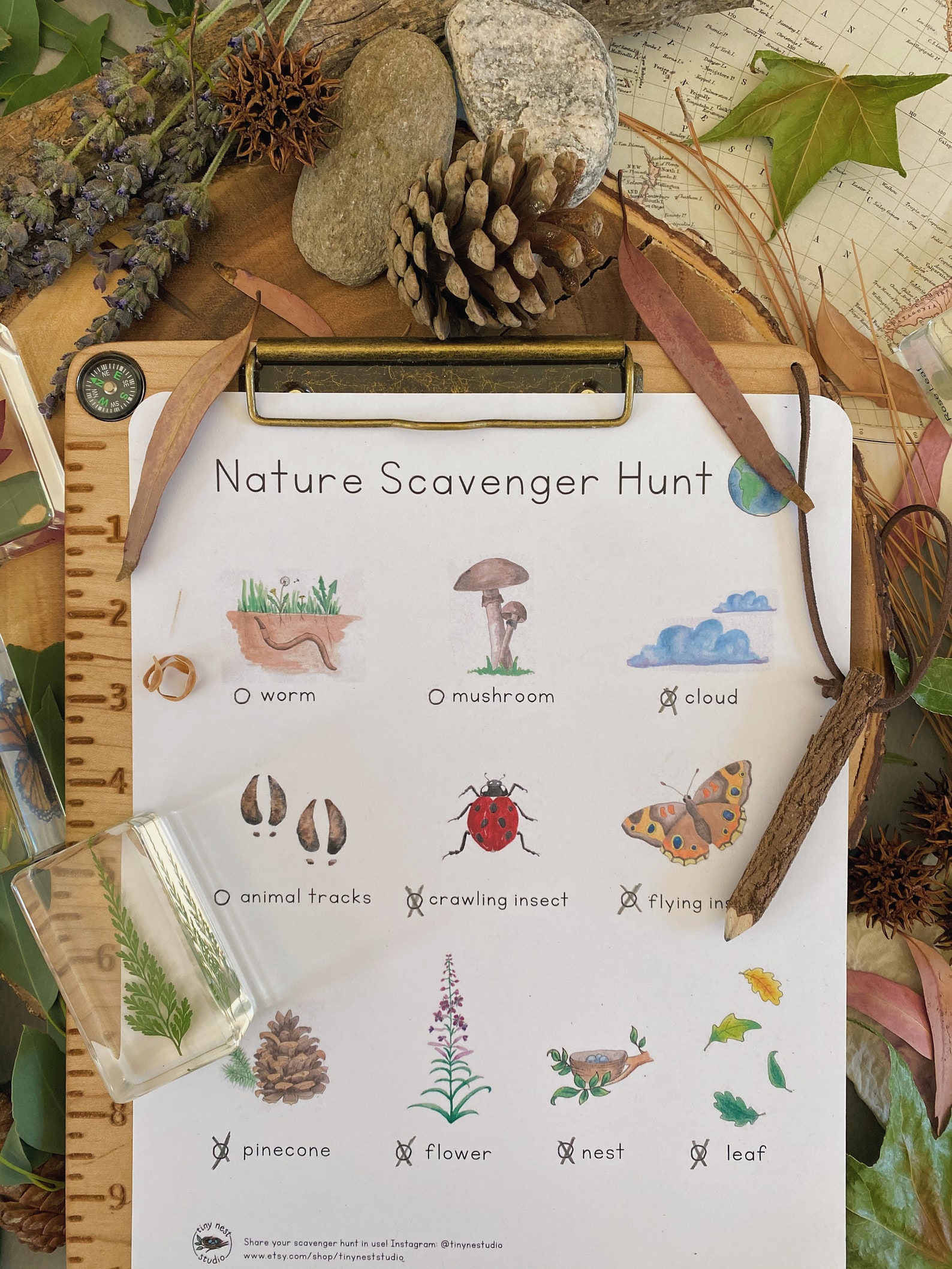 Nature Scavenger Hunt Digital Download, Nature Walk for Toddlers ...