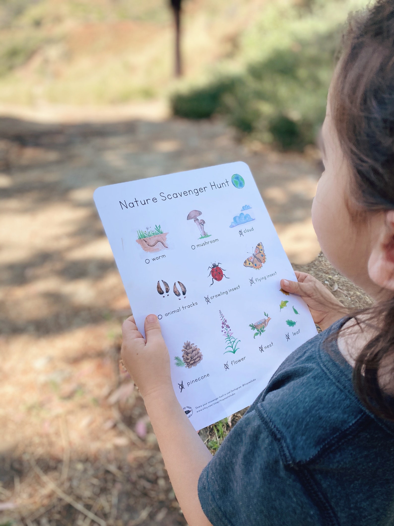 Nature Scavenger Hunt Digital Download, Nature Walk for Toddlers ...