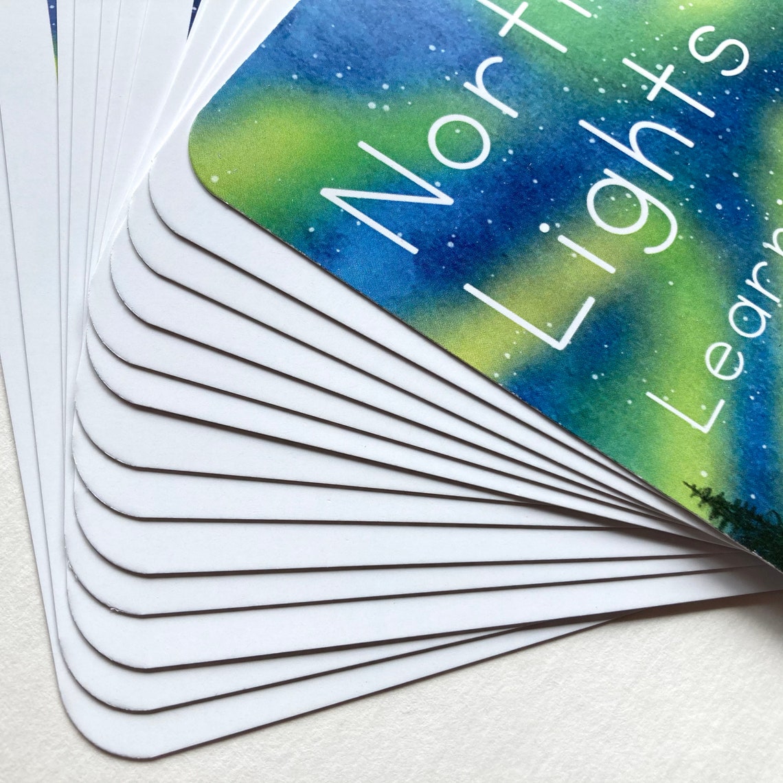 Northern Lights Learning Cards - Etsy