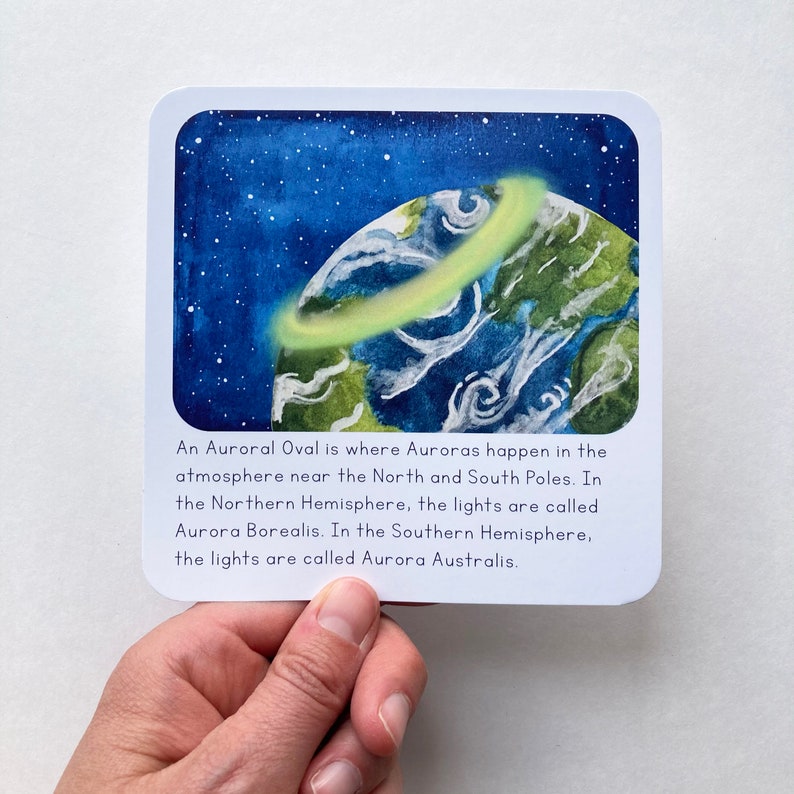 Northern Lights Learning Cards | Etsy