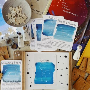 Night Sky for Kids, Astronomy Cards for Kids, Constellation Cards for ...