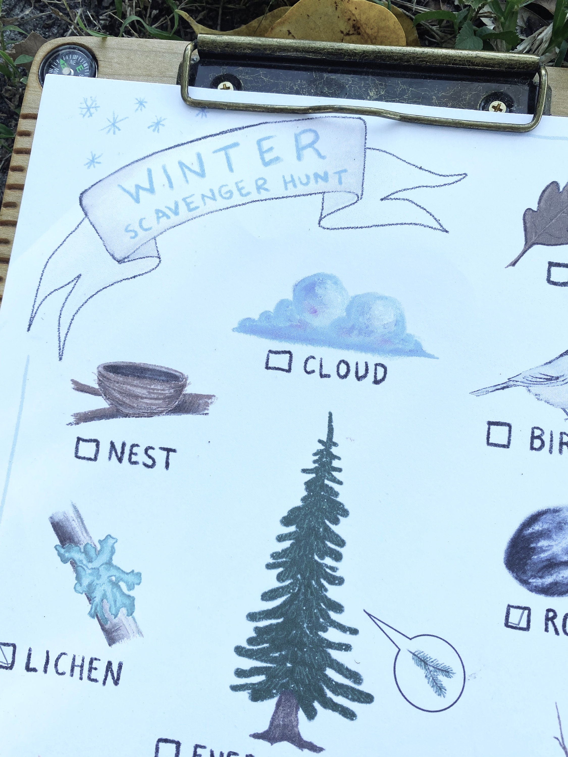Winter Nature Scavenger Hunt Printable, Nature Scavenger Hunt, - Etsy