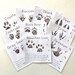 Animal Tracks Learning Cards Animal Tracks Facts Nature Study Cards ...