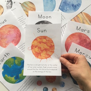 Solar System Cards Digital Download - Etsy