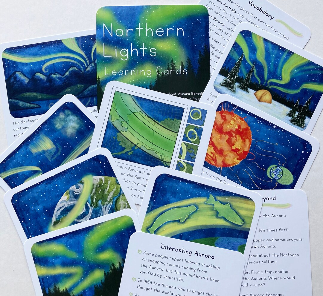 Northern Lights Digital Download Bundle | Aurora Borealis for Kids ...