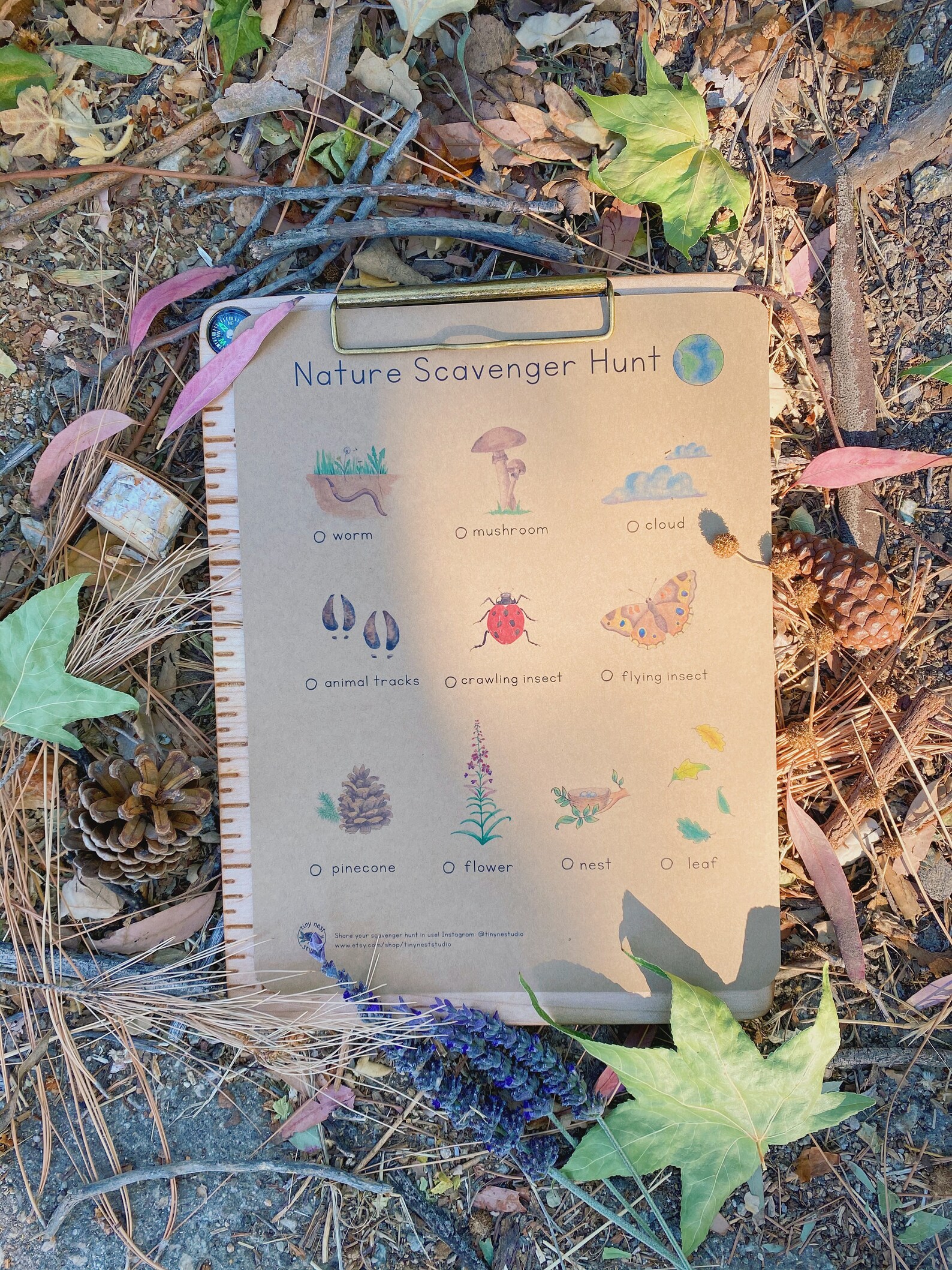 Nature Scavenger Hunt Digital Download, Nature Walk for Toddlers ...