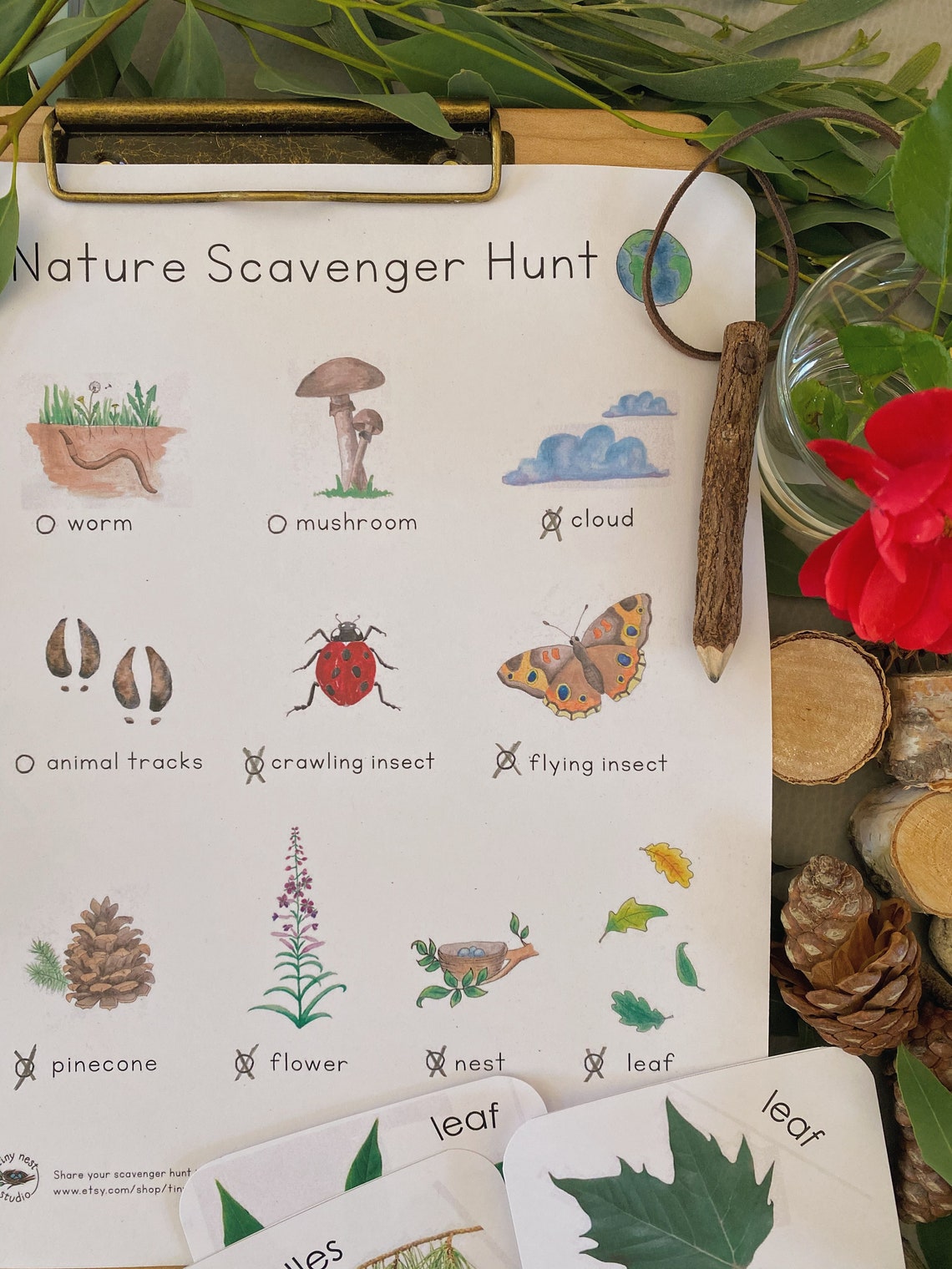 Nature Scavenger Hunt Digital Download Nature Walk for | Etsy
