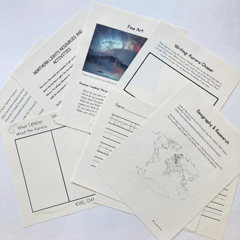 Northern Lights Digital Download Bundle Aurora Borealis for | Etsy