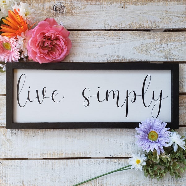 Live Simply Art - Etsy