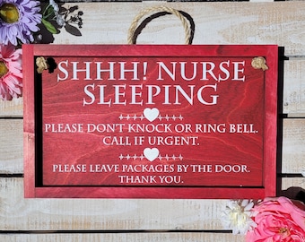 Day Sleeper Sign Nurse - Etsy