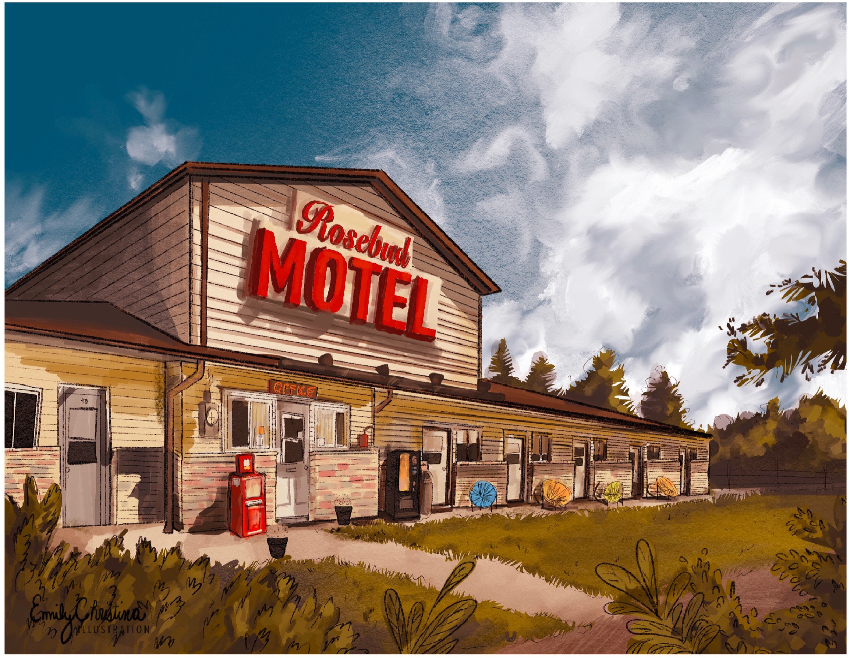 El motel Rosebud. Inspirado en Schitt's Creek - Etsy España