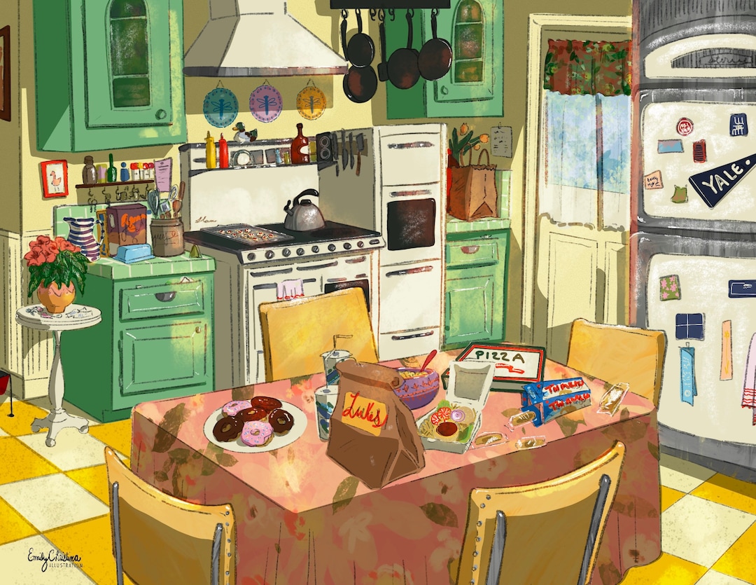 Lorelai's Kitchen Print - Etsy
