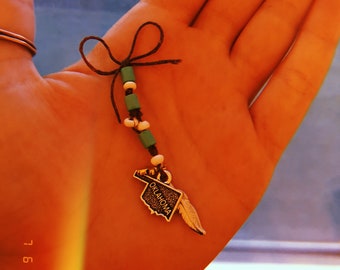 Oklahoma Wooden Keychain OK State Keychain Wooden Oklahoma - Etsy