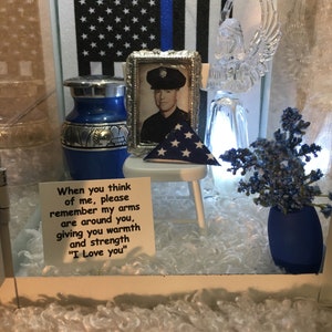 Police Officer Memorial Lighted Lantern Back the Blue Forever ...