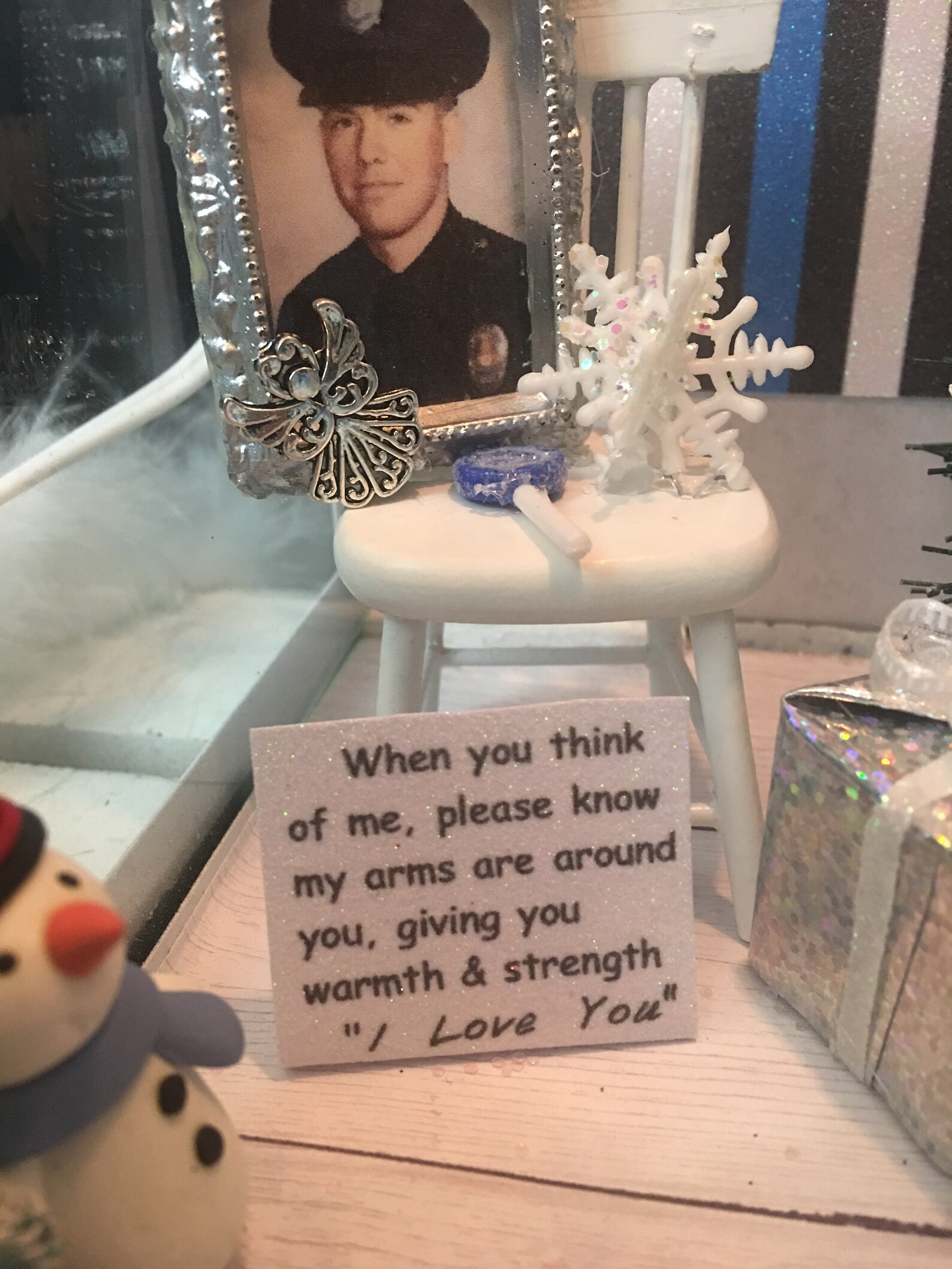 Police Officer Memorial Lighted Lantern Back the Blue Forever | Etsy