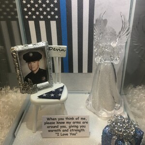 Police Officer Memorial Lighted Lantern Back the Blue Forever ...