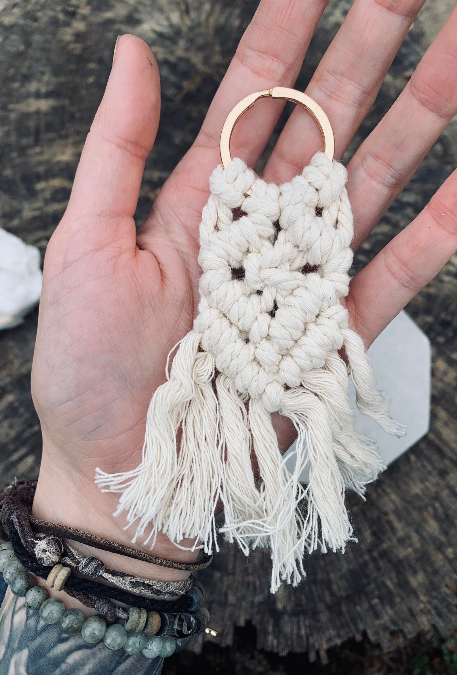 Boho Key Chain Gold Ring Key Chain Rope Key Chain Party - Etsy