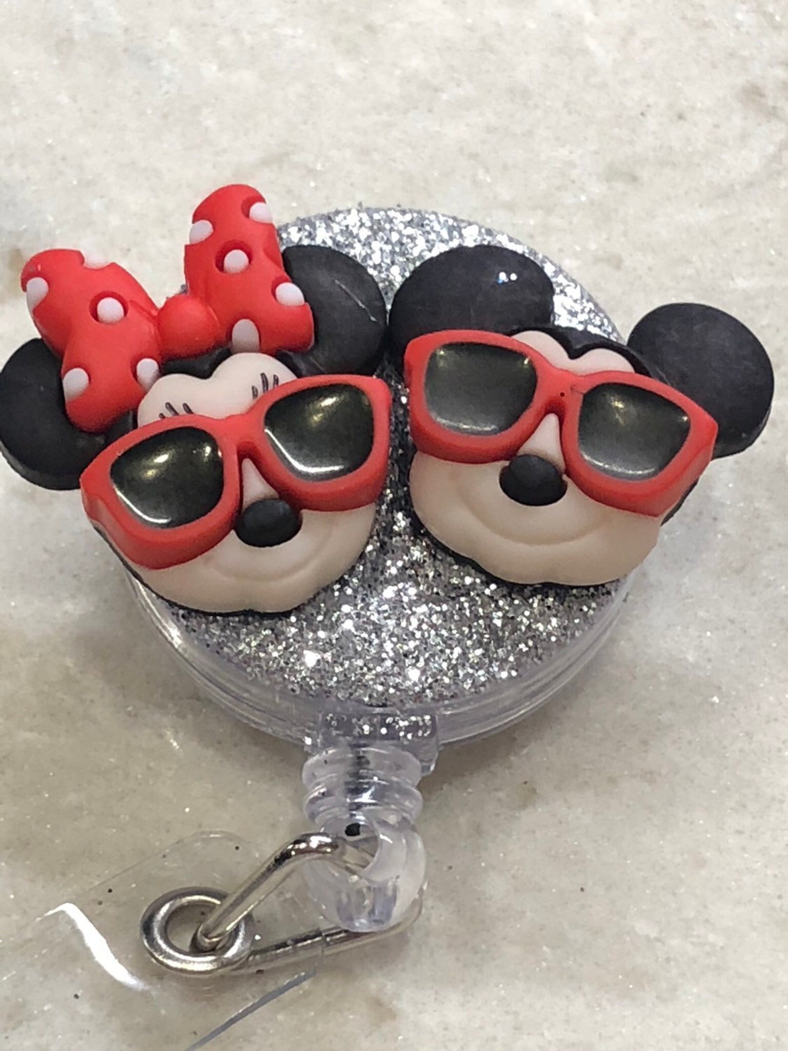 Mouse ID Badge Holder With Retractable Reel Nurse Student - Etsy