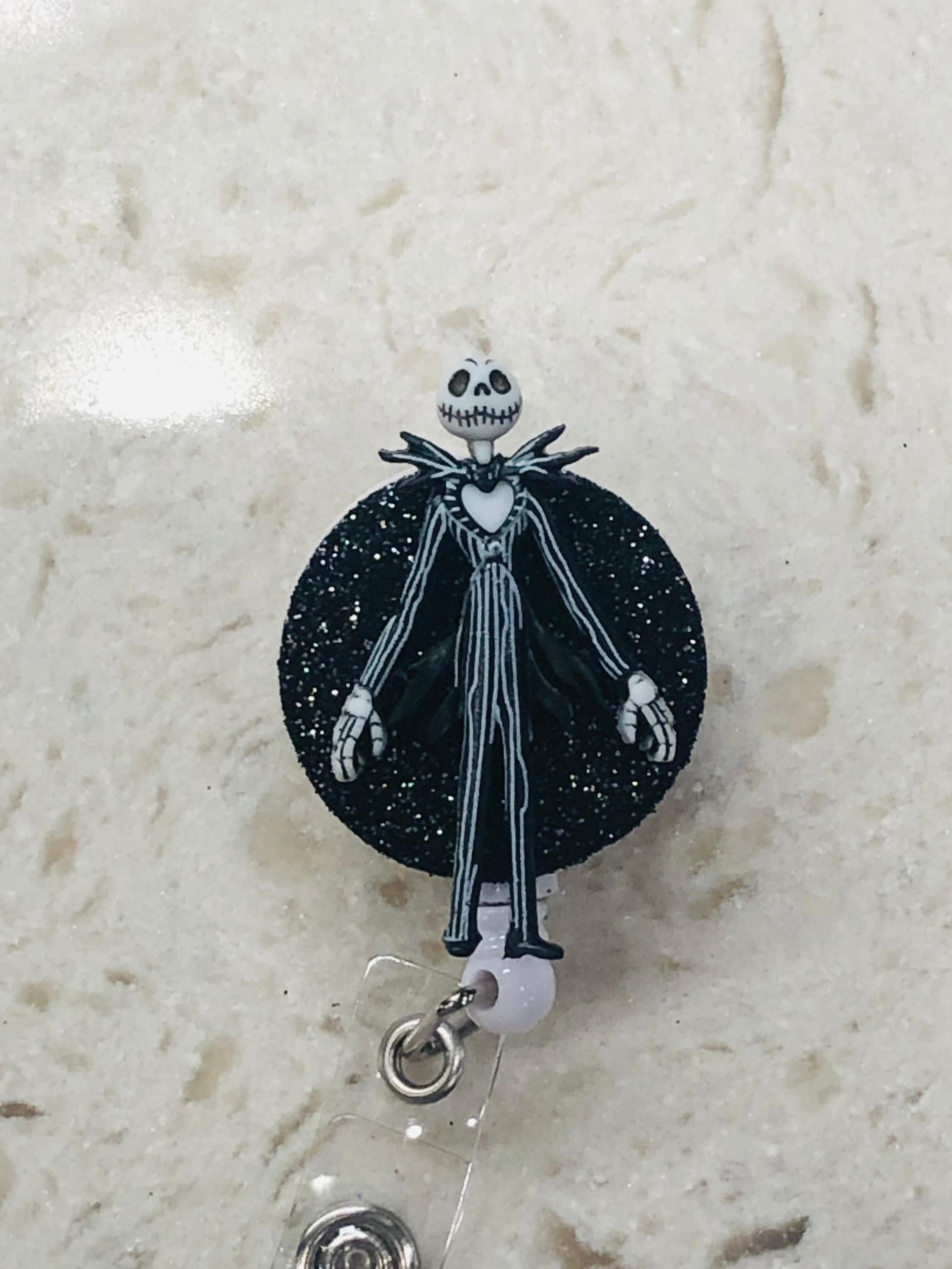 Scary Skeleton ID Badge Holder With Retractable Reel, New Nurse Grad ...