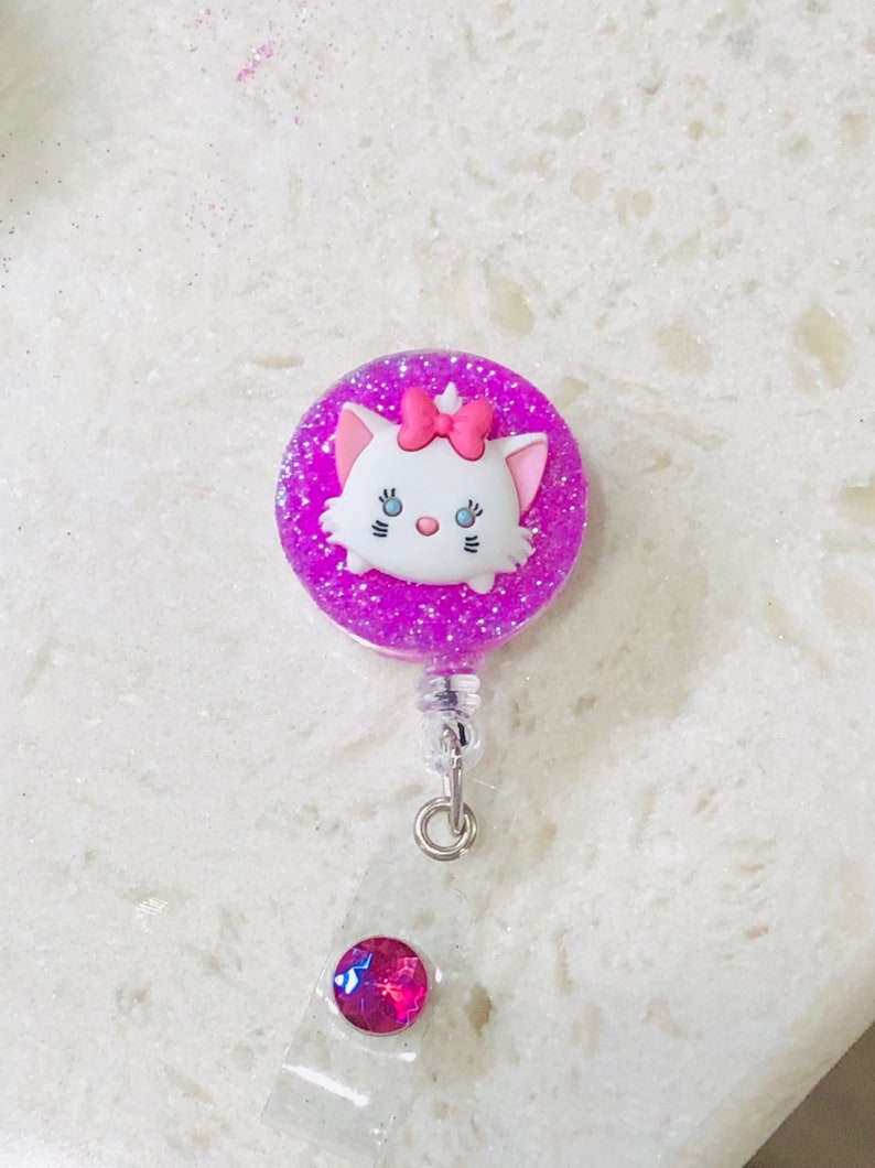 Cat Id Badge Holder With Retractable Reel on Clip New Nurse - Etsy