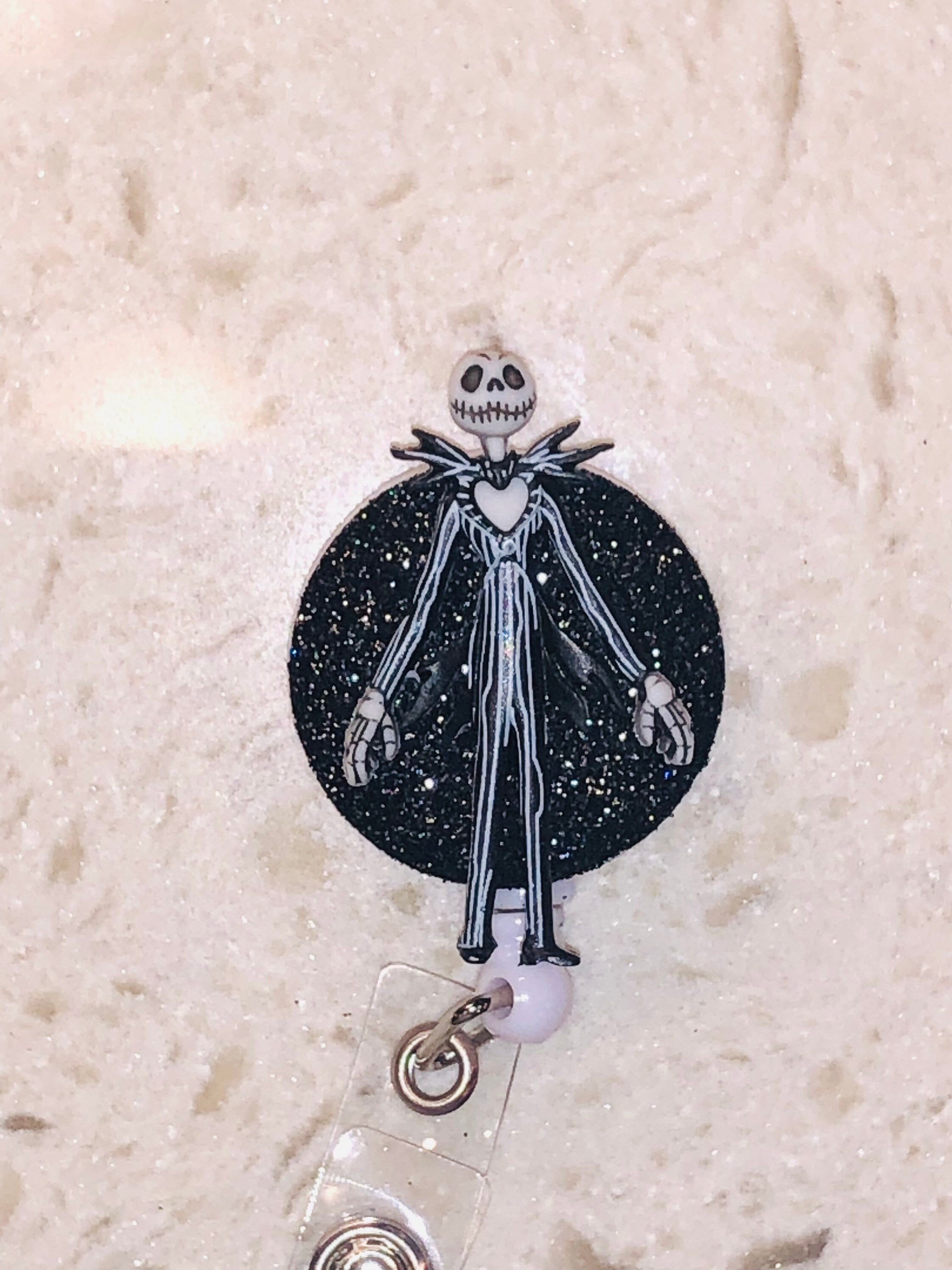 Scary Skeleton ID Badge Holder With Retractable Reel, New Nurse Grad ...