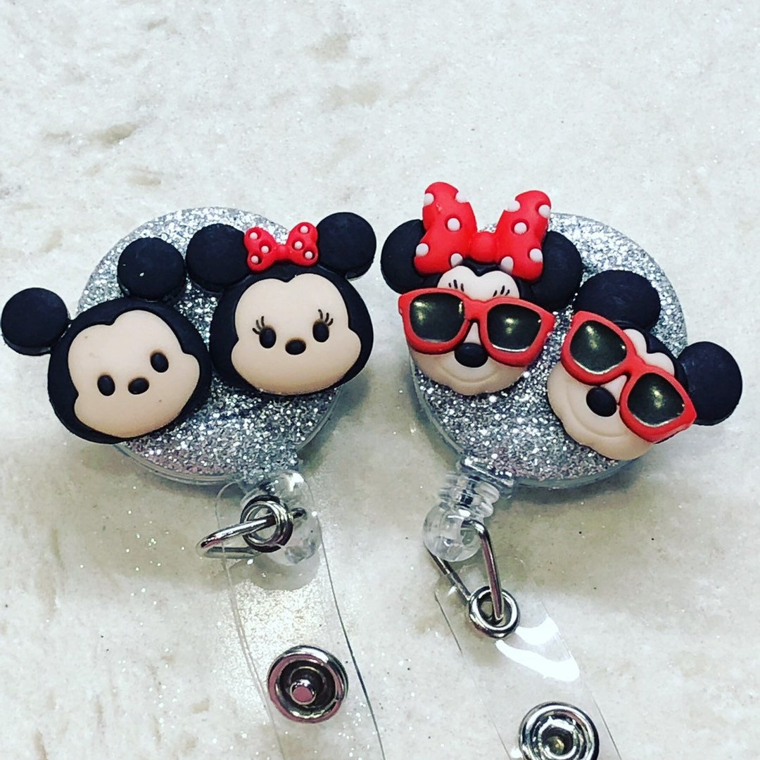 Mouse ID Badge Holder With Retractable Reel Nurse Student - Etsy