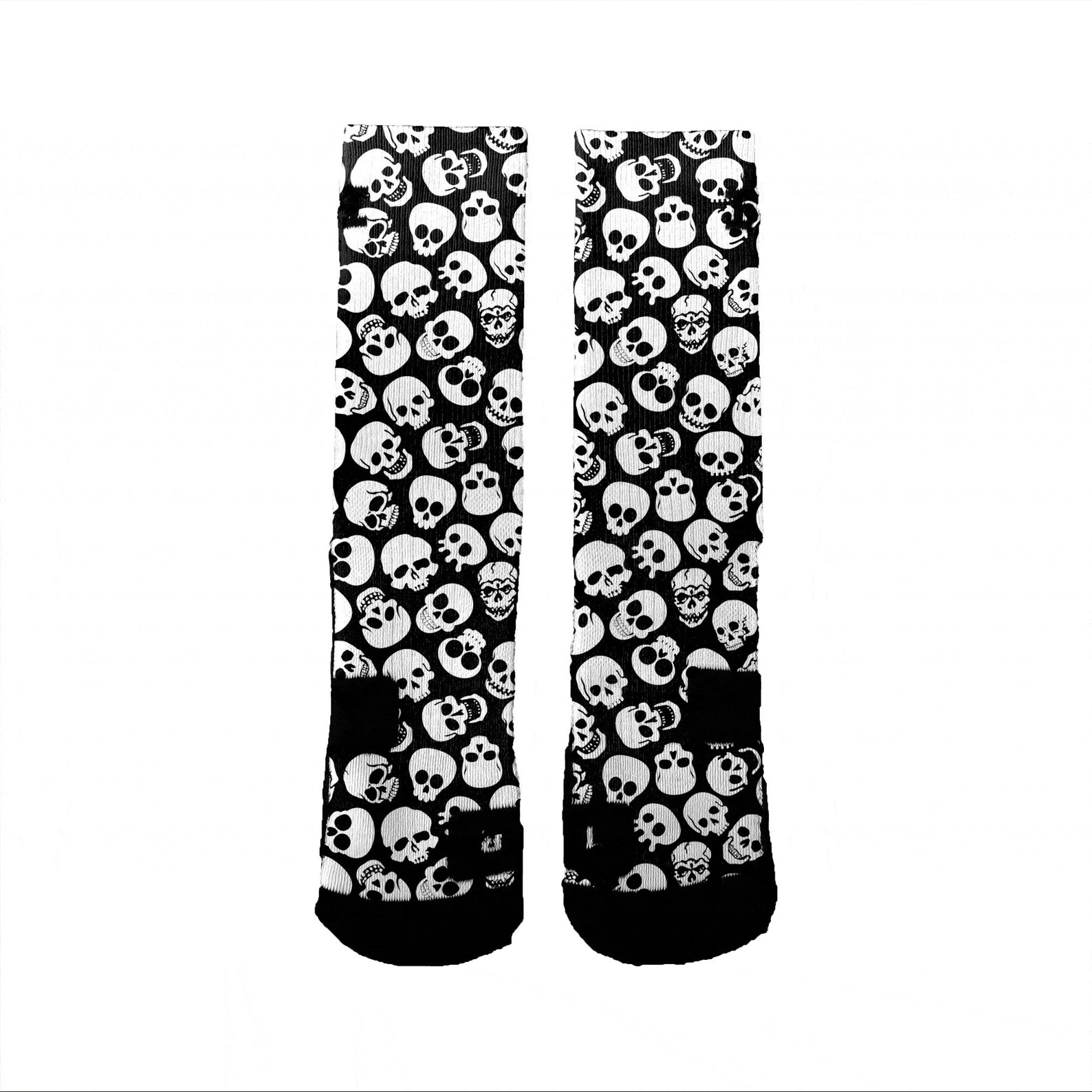 Black Skulls Hoopswagg Customized Socks, All Shoe Sizes, Perfect Funny ...