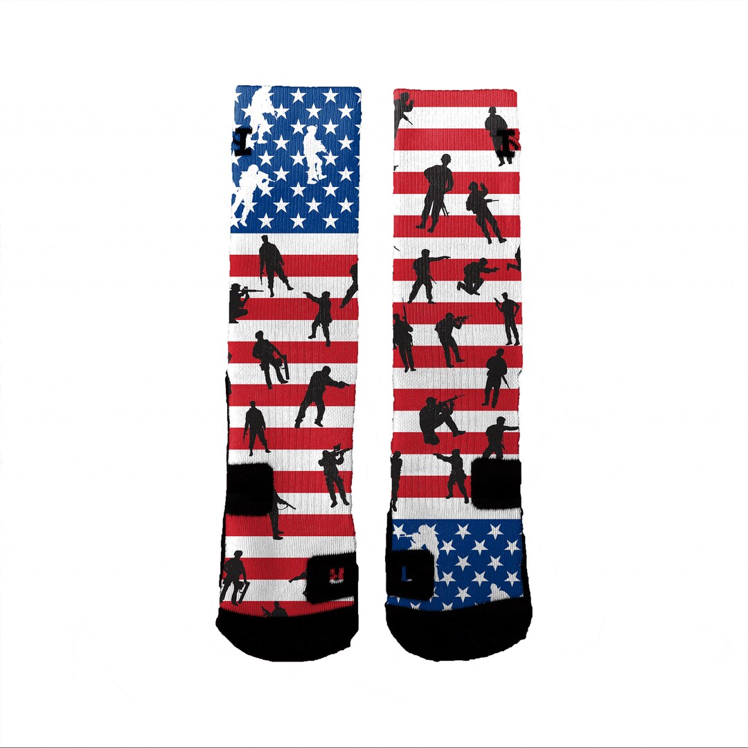 Freedom Fighters Hoopswagg Customized Socks, All Shoe Sizes, Perfect ...