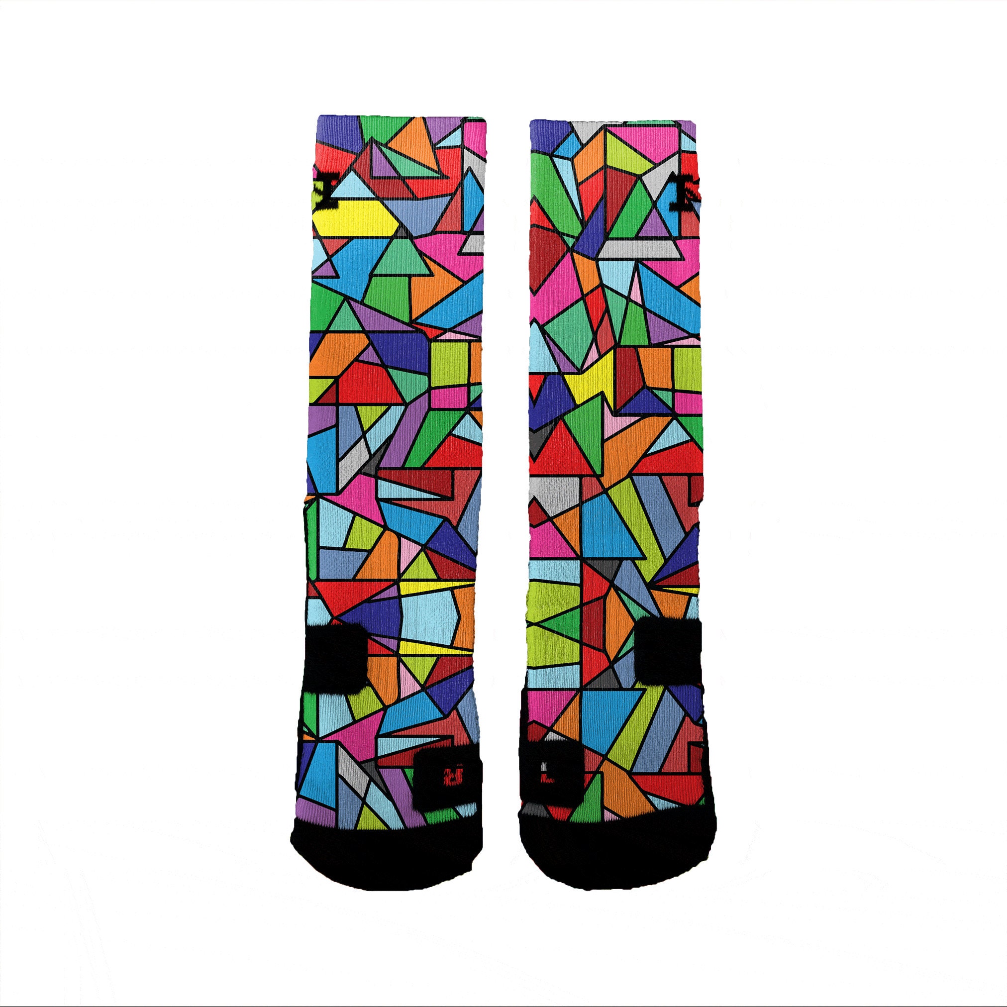 Stained Glass Hoopswagg Customized Socks, All Shoe Sizes, Perfect Funny ...