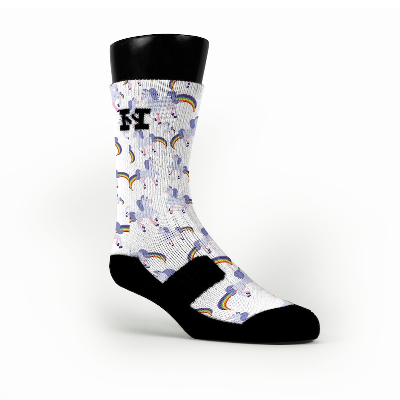 Rainbow Farting Unicorns Hoopswagg Customized Socks, All Shoe Sizes ...