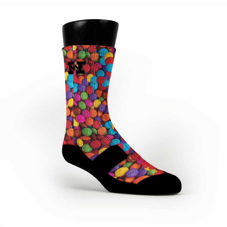 Candy V.2 Hoopswagg Customized Socks, All Shoe Sizes, Perfect Funny ...
