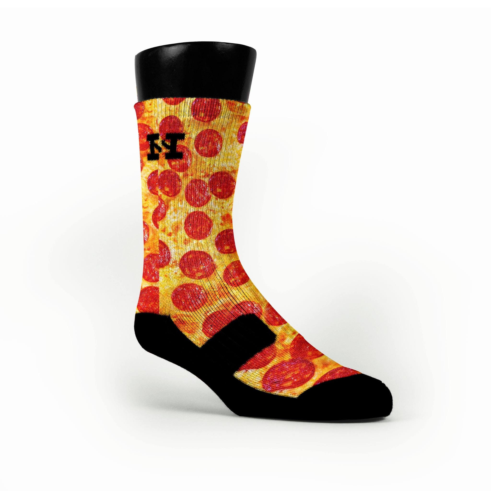 Pizza Hoopswagg Customized Socks, All Shoe Sizes, Perfect Funny Gift ...