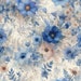 Blue Floral Digital Paper | Scrapbook Paper | Digital Background ...