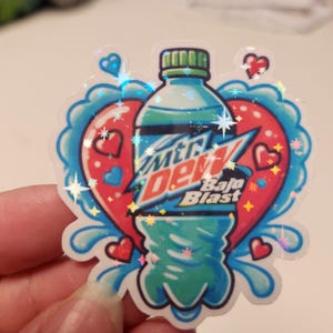 Baja Blast Valentine's Day Sticker | Waterproof - Etsy