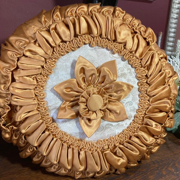 Satin Ruffle Pillows - Etsy