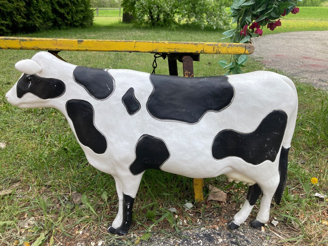 Dairy Cow Blow Mold Plastic Novelty Garden Decor Vintage - Etsy