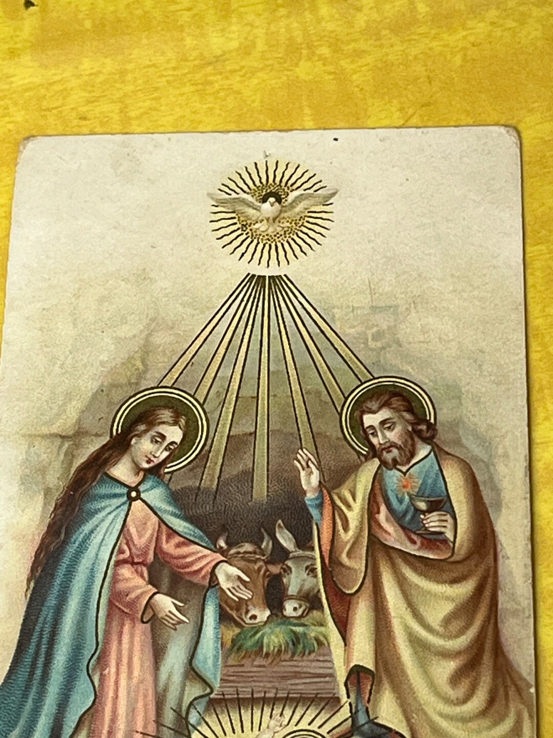 Religious Jesus Mary Baby Jesus Religious Holy Card Italy Vintage 1940s ...