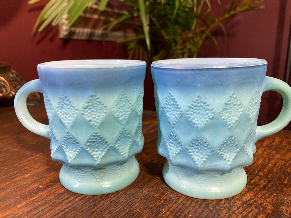 2 Fire King Fireking Anchor Hocking C Handle Kimberly - Etsy Canada