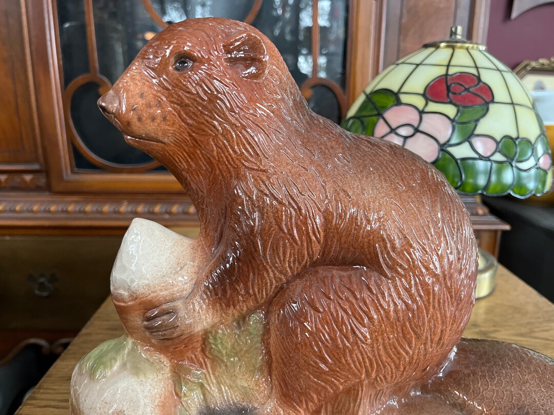 Ceramic Glaze Hobby Pottery Mold Vintage Beaver Animal Hand Painted ...