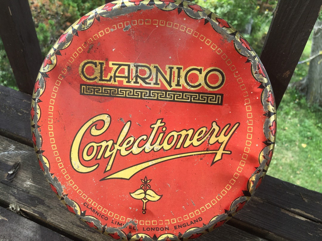 Clarnico, Tin, Confectionery, Vintage Tin, Advertisement, Collectible ...