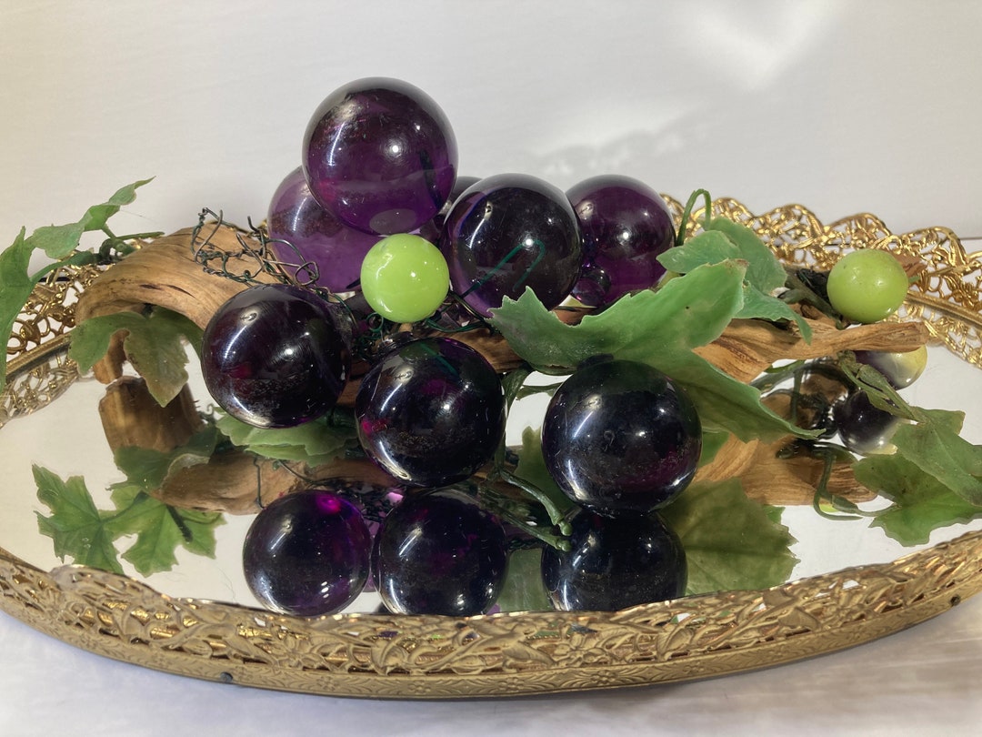 Vintage Lucite Grape Cluster: Royal Purple Kitchen Decor - Etsy