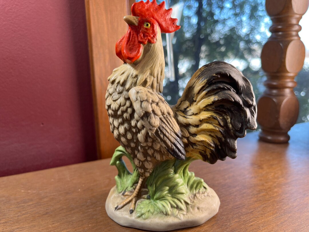 Rooster, Homco, Vintage, Handpainted, Art, Ceramic, MCM, Bird , Japan ...
