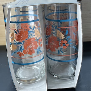 Crisa High Ball, Glassware, Set of 4 Flower New Old, Vintage, Tumbler ...