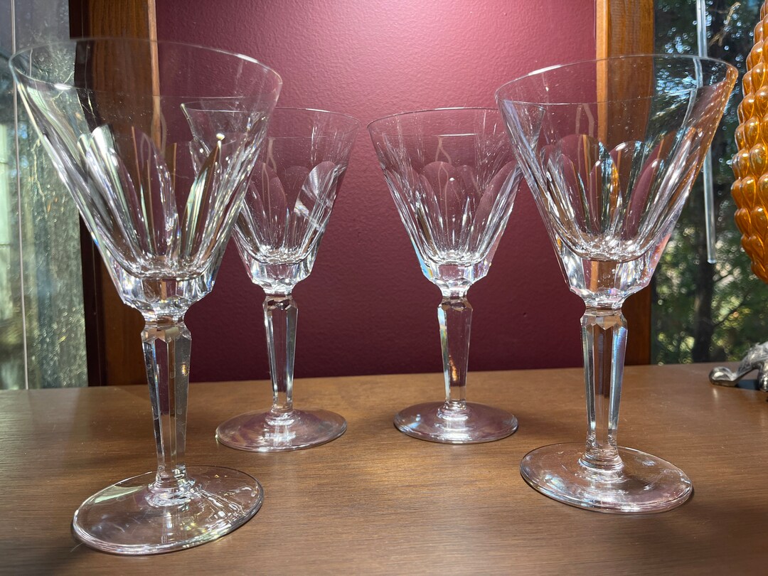 Waterford Cut Crystal Water Glasses Set of 4 sheila by - Etsy