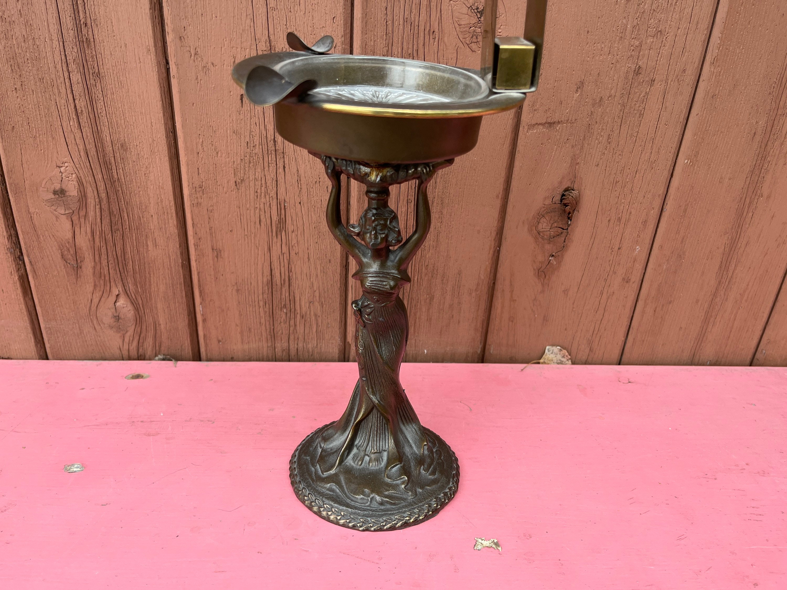Ashtray Stand Ash Tray Roman Woman Figurine Cast - Etsy