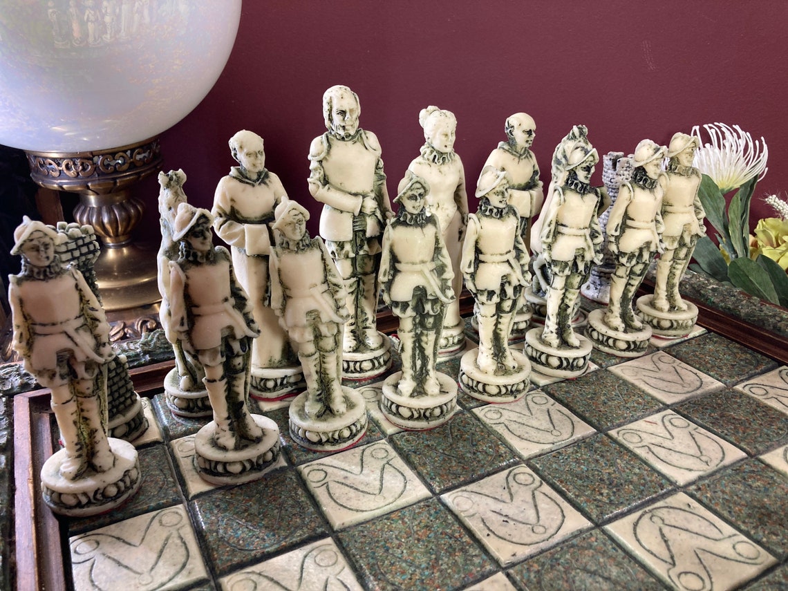 Chess Aztec Mayan Spanish Conquistadors Wood Resin Chess - Etsy Canada