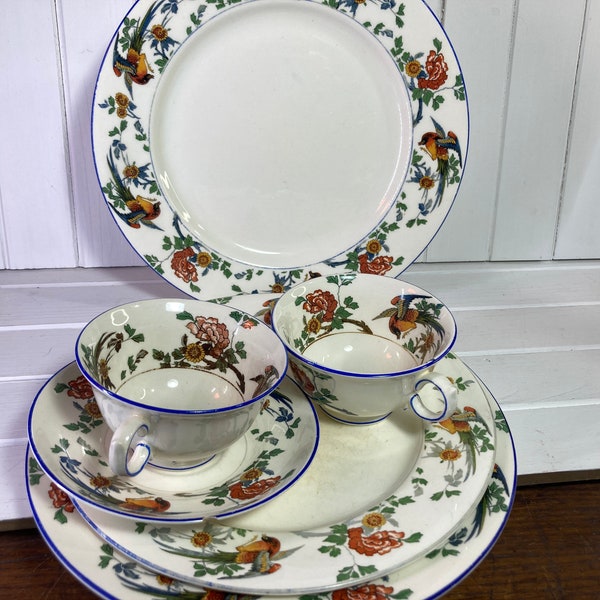 Antique Crescent Plates - Etsy