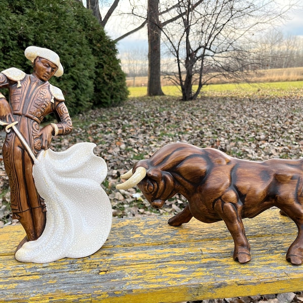 Bull Fighter Figurines - Etsy